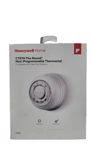 Honeywell Home Round Non-Programmable Thermostat with 1H Single Stage ...