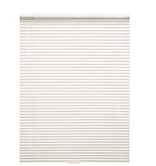 Designer's Touch Alabaster Cordless Aluminum Mini Blinds 23" W x 48" L ...