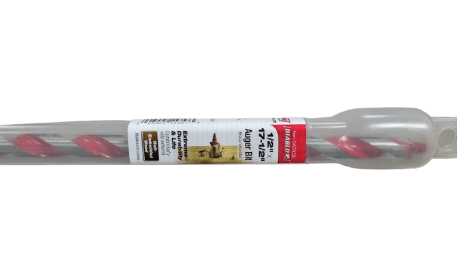 DIABLO 1/2″ x 17-1/2″ Carbide Auger Drill Bit for Wood & Nail-Embedded ...