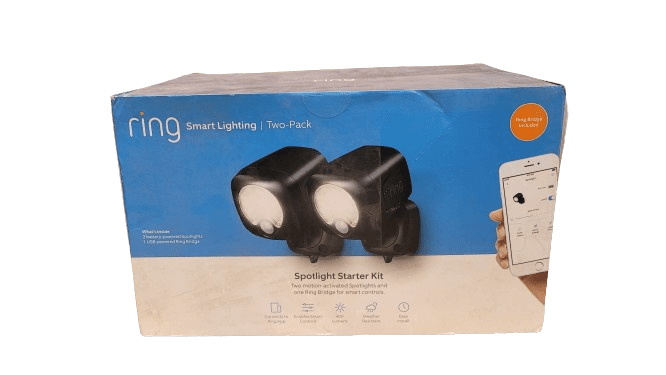 2-PACK Ring Smart Lighting Motion Activated Outdoor Integrated LED Spot ...