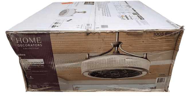 HDC Windara 22″ LED Brushed Nickel Ceiling Fan with Light Kit and ...