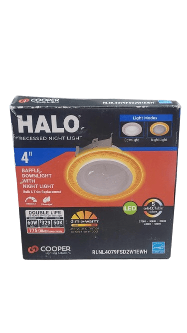 HALO 4 in. RL Night Light, 700 Lumens, Selectable CCT, D2W - Garland ...