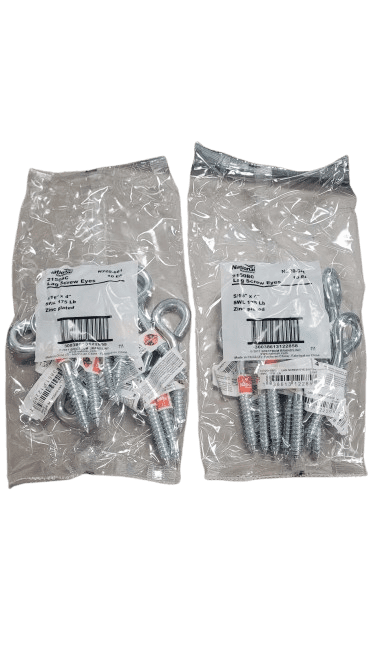 20-PACK National Hardware Lag Screw Eye 5/16 x 4" Zinc Plated Steel ...