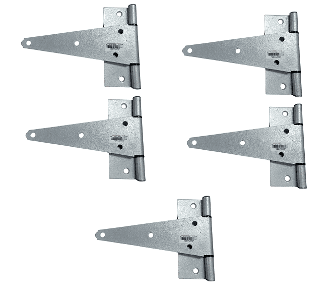 5-PACK National Hardware Heavy Duty T-Hinge 8 Inch Galvanized Steel ...