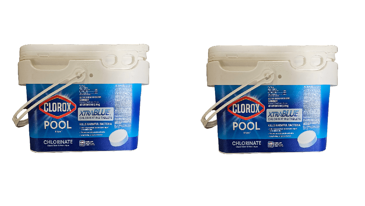2-PACK Clorox Pool&Spa XtraBlue Tablets for Swimming Pools 5Lb ...