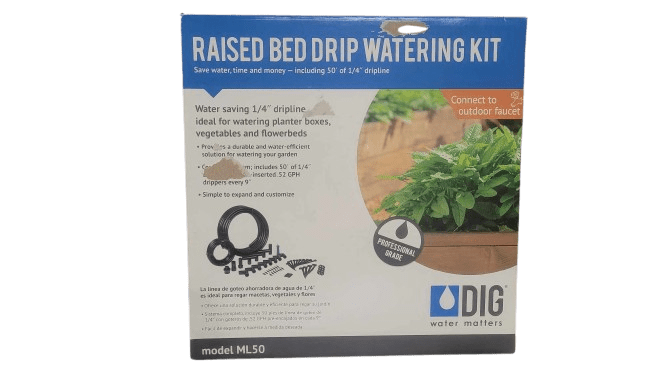DIG Raised Bed Garden Drip Irrigation Kit ML50 – Garland Home Center