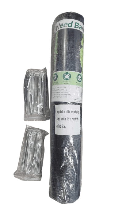 Weed Barrier 4 ft. x 100 ft. Medium Duty Weed Barrier Landscape Fabric ...