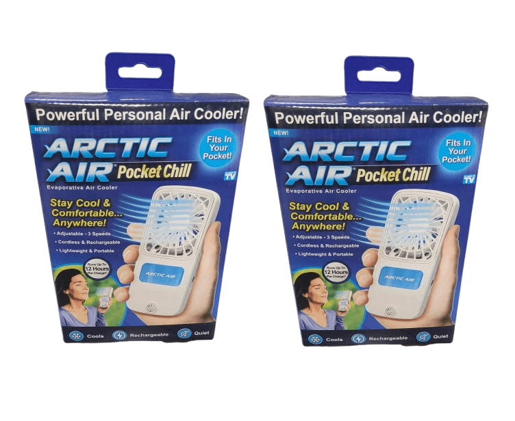 ARCTIC AIR | Pocket Chill | Personal Portable Evaporative Cooler | 2 ...