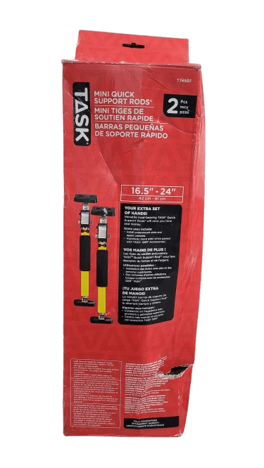 TASK 16.5 in. to 24 in. Mini Quick Support Rod Set (2-Piece) - Garland ...