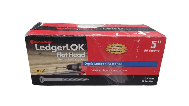 FastenMaster LedgerLOK Flat Head 5 in. Wood Screw (50 Pack)