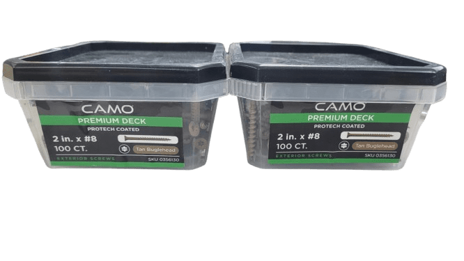 200-PACK CAMO 2" #8 ProTech Tan Premium Star Drive Bugle-Head Deck ...