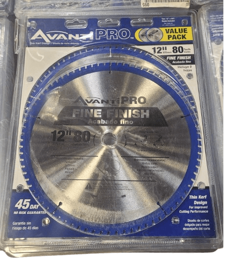 20x 2-PACK Avanti Pro 12 in. x 80-Tooth Fine Finish Circular Saw Blade ...