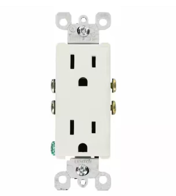 10-PACK Decora 15-Amp 125-V Duplex Outlet/Receptacle in White 05325-WMP ...