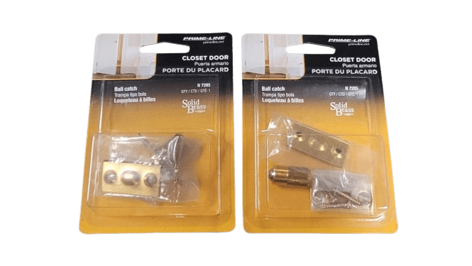 2-PACK Prime-Line Bright Brass, Ball Bullet Catch and Strike - Garland ...