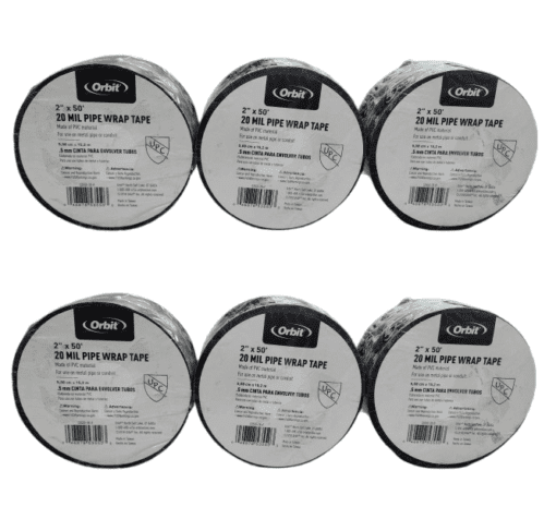 6-PACK Orbit 2 in. x 50 ft. 20 Mil Pipe Wrap Duct Tape – Garland Home ...