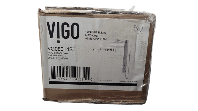 VIGO Orchid 2-Jet Shower System w/ Adjustable Square Head & Hand Shower ...