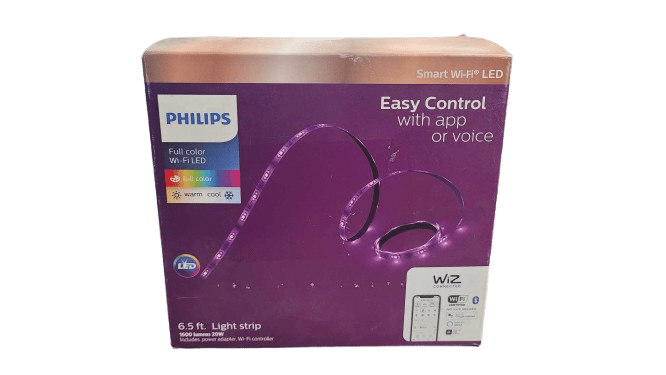Philips 6.6 ft. Smart Plug-in Color & Tunable Wi-Fi Connected Strip ...