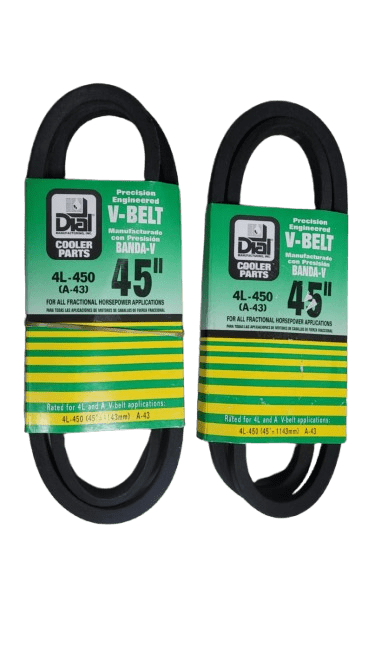 2-PACK Dial Manufacturing 45 in. Evaporative Cooler V-Belt 4L-450 (A-43 ...