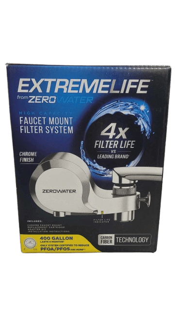 Zero Water Extreme Life Chrome Faucet Mount Water Filtration System ...