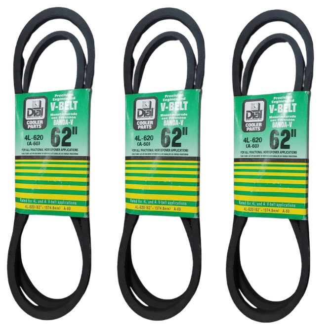 3-PACK Dial Manufacting Inc. 62 in. Evaporative Cooler V-Belt 4L-620 (A ...