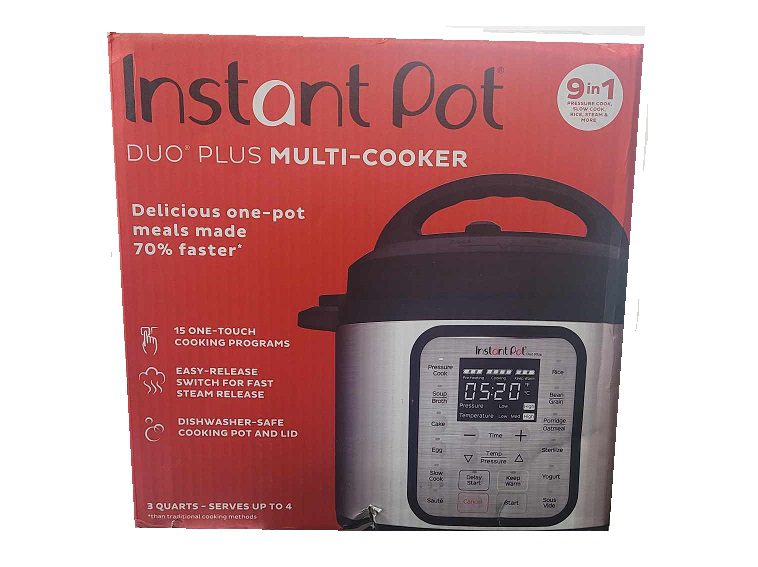 Instant Pot 3 qt. Stainless Steel/Black Duo Plus Mini Electric Multi ...