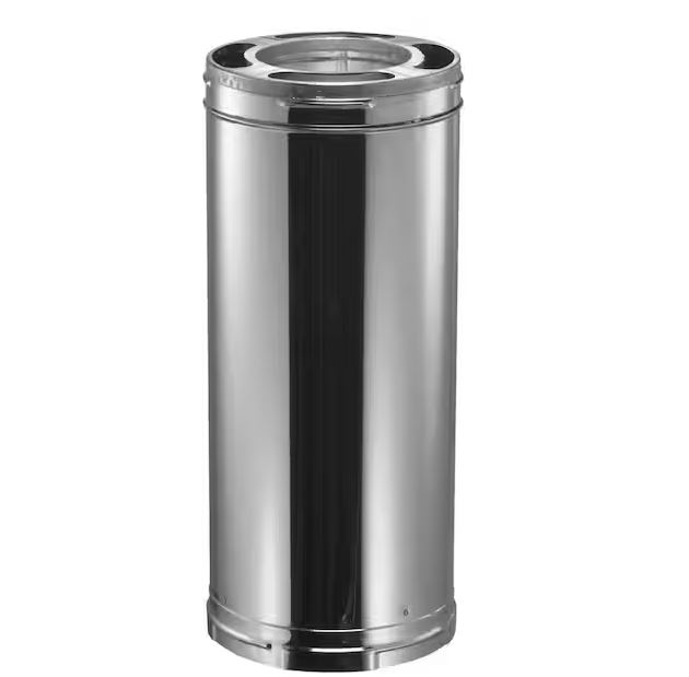 Duravent 6 in. Dia x 36 in. Triple-Wall Galvanized Chimney Stove Pipe ...