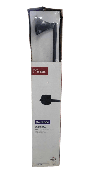 Pfister Bellance 24 in. Wall-Mount Towel Bar in Matte Black - Garland ...