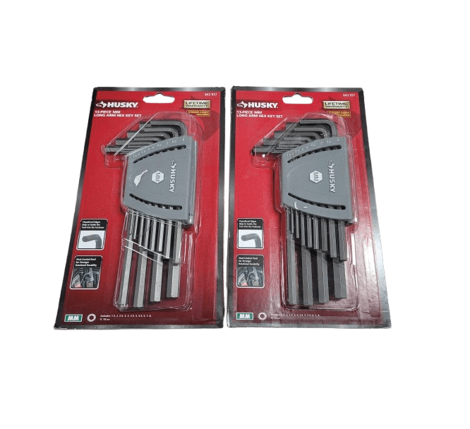 2-PACK Husky Long Arm Hex Key Set, MM (13-Piece)