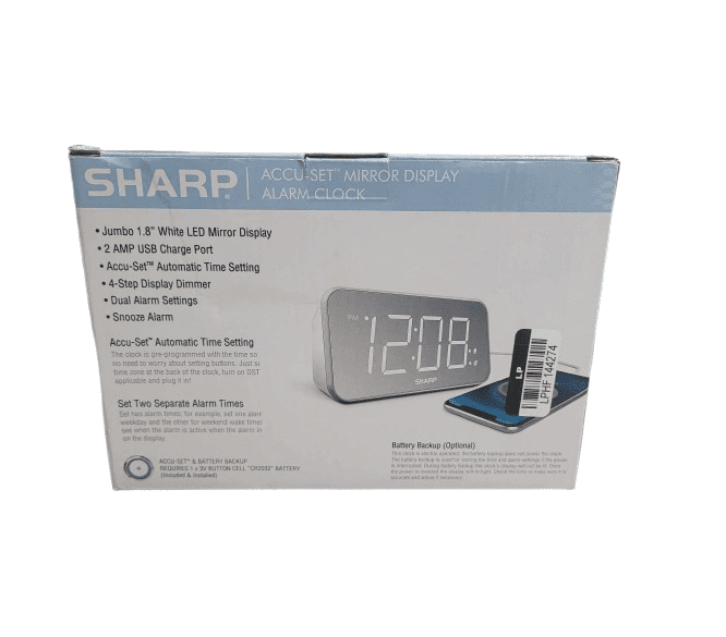 SHARP Dual Alarm with Jumbo Easy to Read LED Display