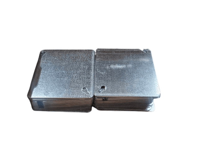 50-PACK Steel City 4" Square Metal Electrical Box Flat Cover