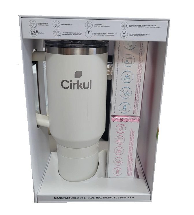 Cirkul White All-Day StrawSip Tumbler Starter Kit