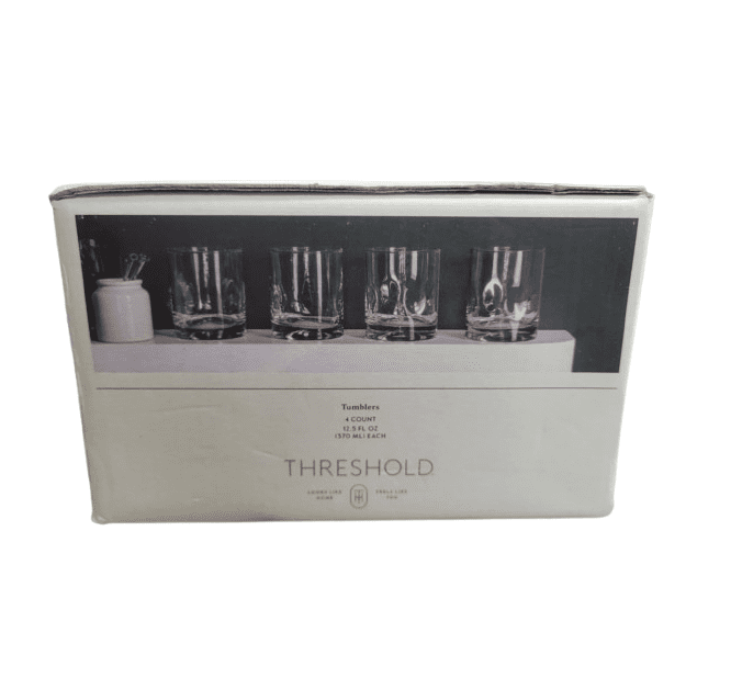 4-PACK Threshold 12.5 fl oz 4pk Glass Telford Short Tumblers