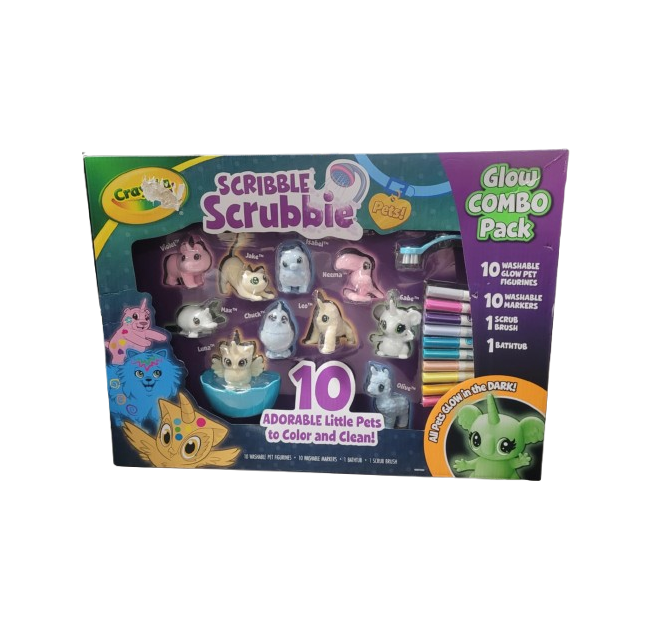 Crayola Scribble Scrubbies Glow Art Set for Kids Ages 3+