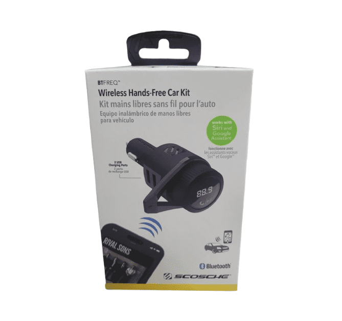Scosche Bluetooth FM Transmitter (2.4A/12W 2-Port USB-A) - Black ...