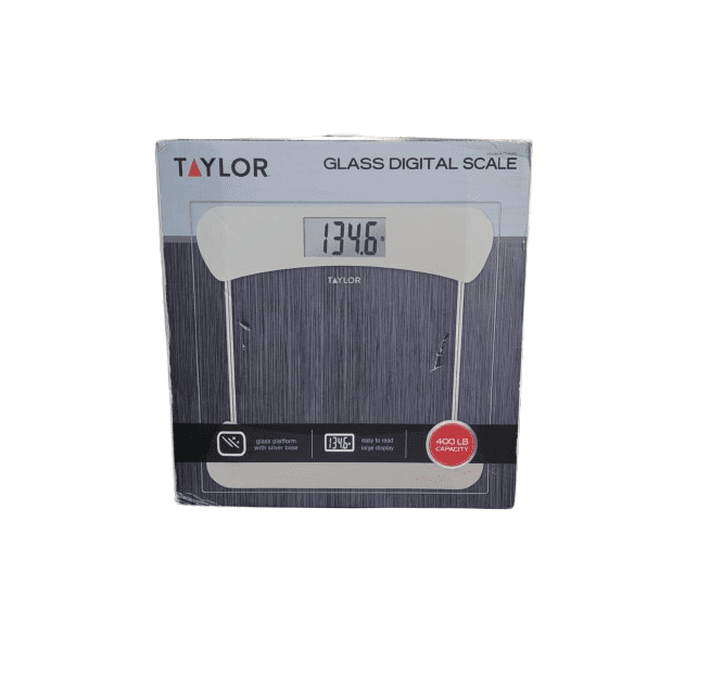 Taylor Digital Glass Bathroom Scale - Clear