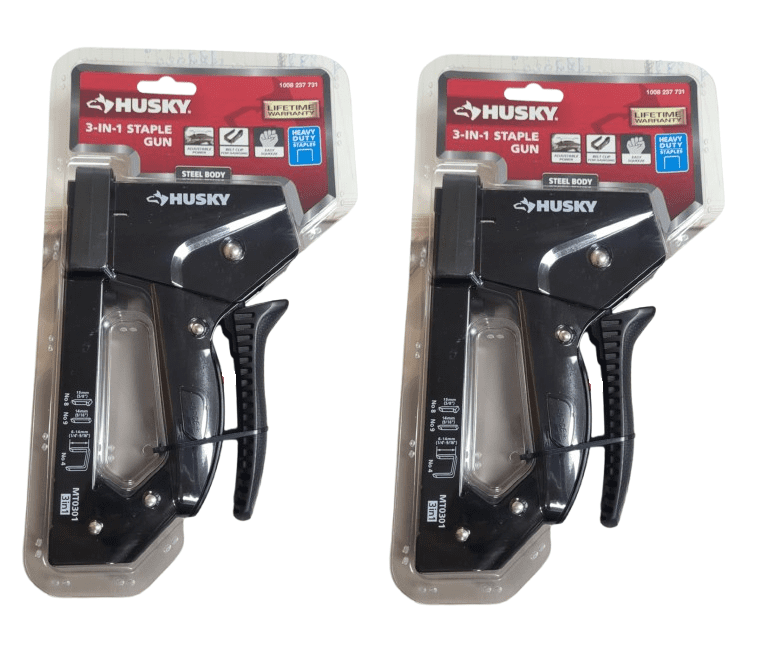 2-PACK Husky Metal Staple Gun