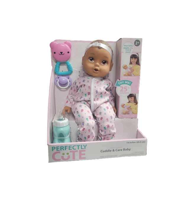 Perfectly Cute Cuddle and Care Baby Doll - Brown Eyes