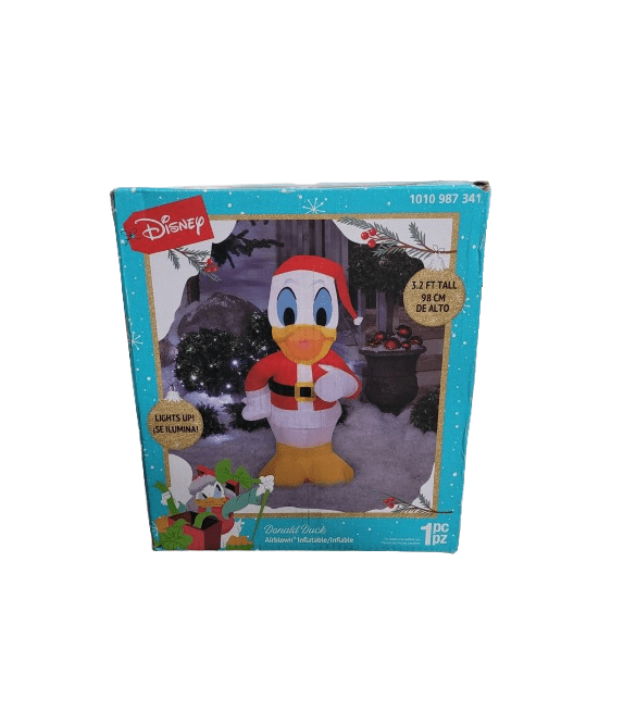 Gemmy 3.2 ft. LED Donald Duck in Santa Outfit Inflatable