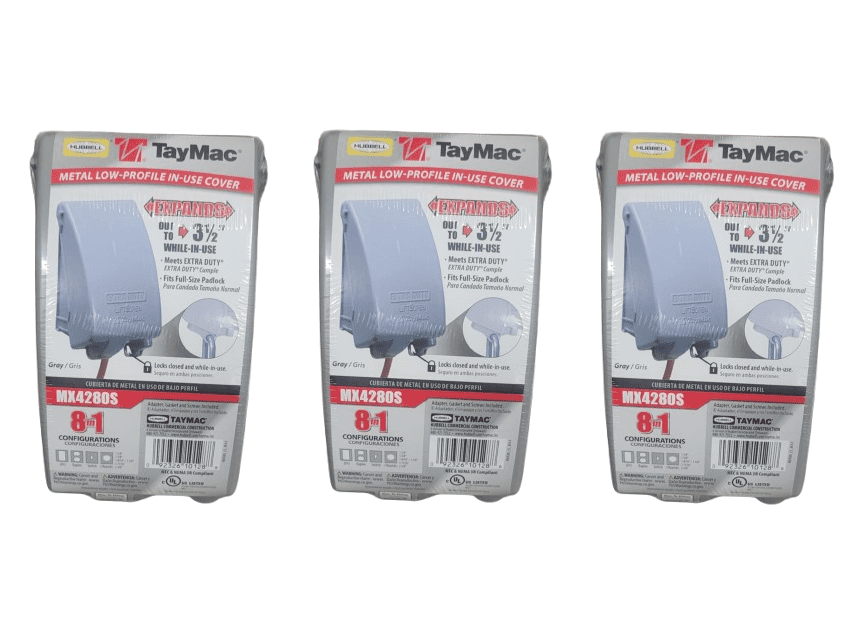 3-PACK TAYMAC Weatherproof Electrical Outlet Cover